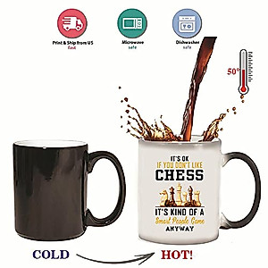 Humorous Gift for Chess Players Smart People Game Saying 11oz 15oz Color Changing Mug