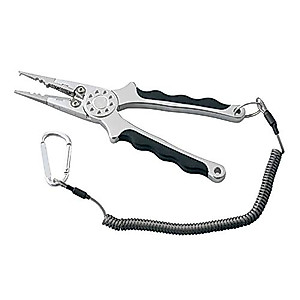 Gamakatsu (Luxe Aluminum Pliers 175㎜ Rubber Grip. LE-2480