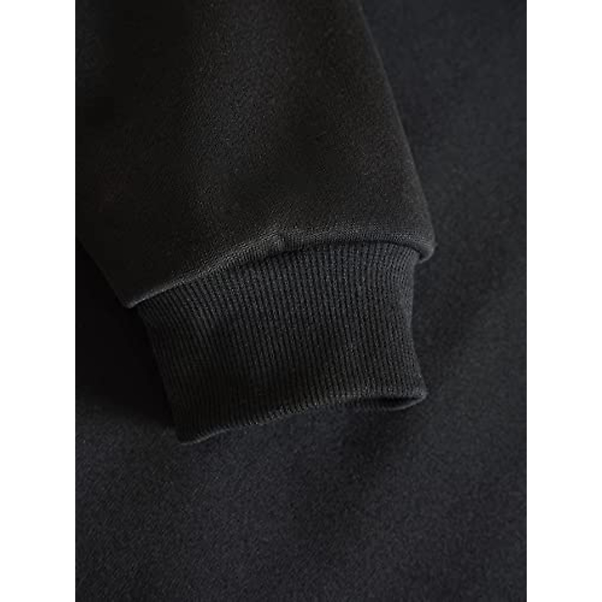 WDIRARA Men's Color Block Letter Embroidery Long Sleeve Hooded Sweatshirt Hoodies Red Rose and Black L