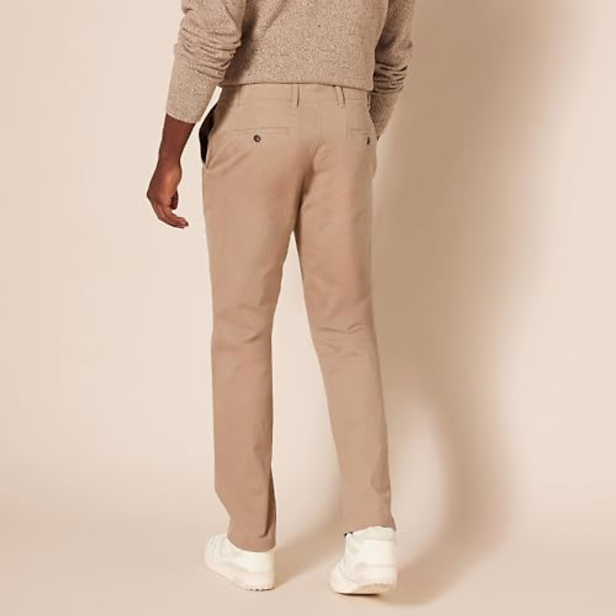 Amazon Essentials Men's Slim-Fit Casual Stretch Chino Pant, Mushroom Brown, 32W x 32L