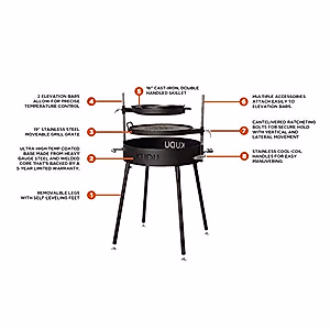 KUDU 2 Grill Open Fire Outdoor BBQ Grilling System
