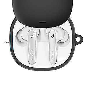 Compatible with Anker Soundcore Liberty Air 2 Pro Case, Youkei Silicone Case Cover Easy Carrying Protective Case Cover Compatible with Anker Soundcore Liberty Air 2 Pro (Black)