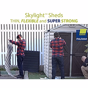 Palram - Canopia Skylight 4' x 6' Lean-to Shed - Gray