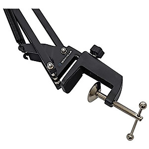 Rockville DMS40 40" Microphone Boom Arm Studio Podcast USB Mic Stand+Desk Clamp