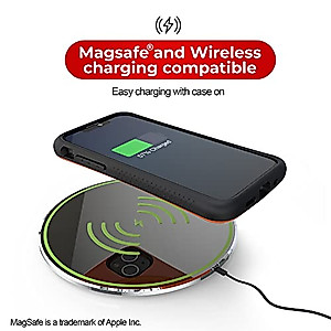 Nicexx Compatible for iPhone 13 Mini [Shockproof Protective Phone Case Cover] [Military Grade 15ft. Drop Tested Cases and Support Wireless Charging] - Orange