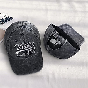 60th Birthday Gifts for Women Men - Vintage 1963 Dad Hat - 60th Birthday Ideas