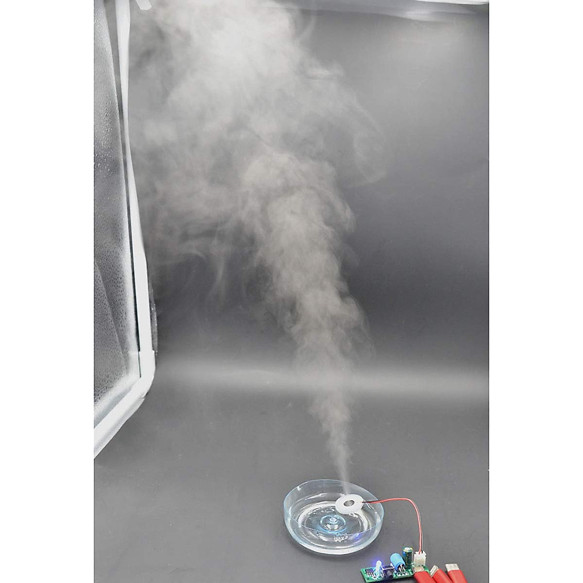 E-outstanding 16mm Ultrasonic Mist Maker Fogger Ceramics Discs Atomizer Humidifier Accessories with Wire and Sealing Ring, Pack of 6