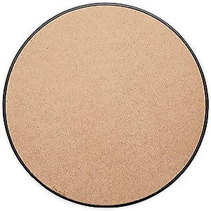 Round Serving Tray, Marble Print for Ottoman or Countertop (12 In)