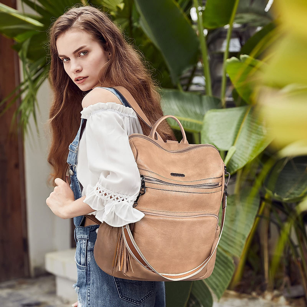 CLUCI Backpack Purse for Women Bundles with Kids Backpack for School Boys&Girls Toddler