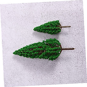 12 Pcs Garden Landscape Pine Tree Model Sand Table Layout Props for Scenery Construction Styles