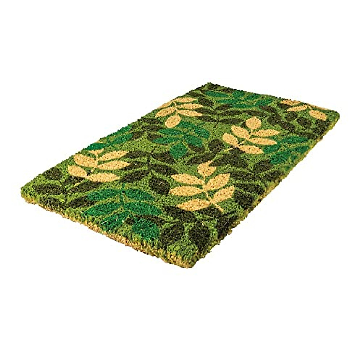 Notrax, Green Leaf, Handmade Natural Coir Doormat, Entry Mat for Indoor or Outdoor Use, 18"x30", C11 (C11S1830GL)