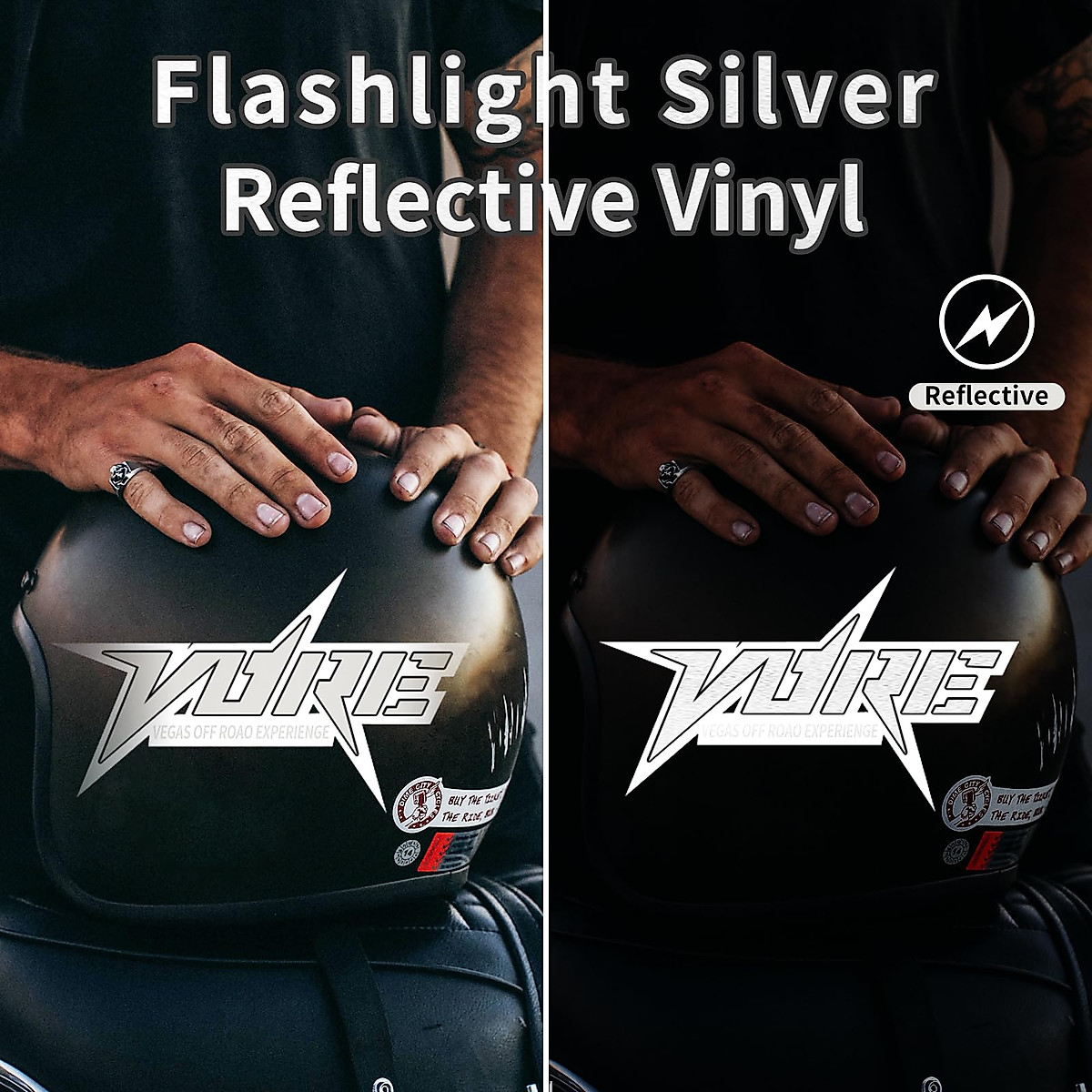 AHIJOY Reflective Vinyl Permanent Adhesive 12" x 5FT Silver Adhesive Vinyl for Cup Crafts Signs Scrapbook Lettering DIY Projects Home Decor