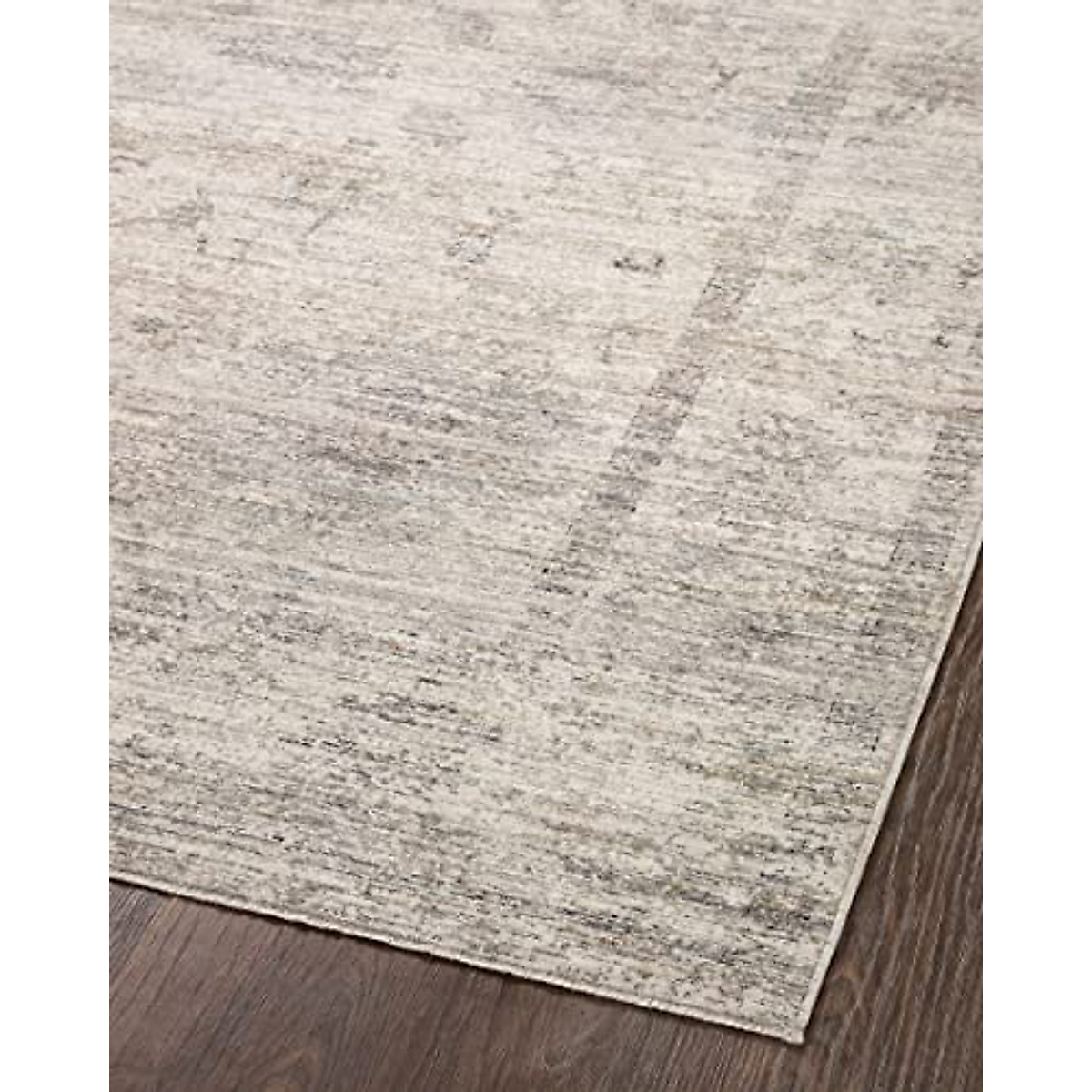 Magnolia Home by Joanna Gaines x Loloi Millie Collection MIE-01 Silver / Dove 7'-10" x 10' Area Rug