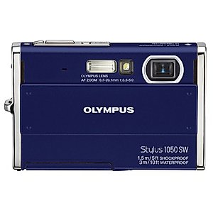 Olympus Stylus 1050SW 10.1MP Digital Camera with 3x Optical Zoom (Blue)