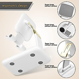KOTUDAY Cell Phone Stand for Desk, Adjustable Phone Holder for Desk Compatible with Most of The Cell Phones, Such as iPhone 14 Pro Max,Samsung, LG,Sony,One Plus-White