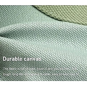 Japanese Handmade Large Capacity Multi-Pocket Handbag Canvas Crossbody Tote Bags Shoulder Purse with Zipper for Women (Green)