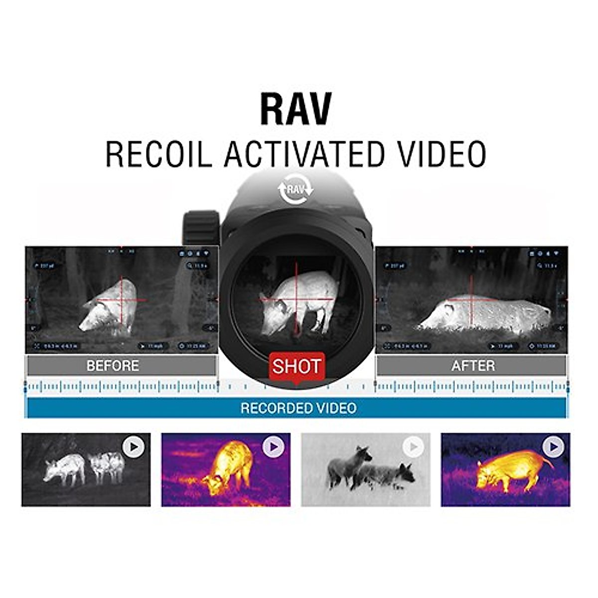 ATN ThOR 4 1.25-5x, 384x288, Thermal Rifle Scope w/Ultra Sensitive Next Gen Sensor, WiFi, Image Stabilization, Range Finder, Ballistic Calculator and IOS and Android Apps , Black