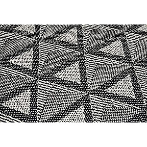 100% Cotton Throw Blanket 50x60 - Lightweight Geometric Daimond Throw Blanket Pattern - Soft Throw Blanket for Farmhouse Couch Bed Chair Indoor Outdoor Use Camping BBQ's Beaches Everyday Blanket