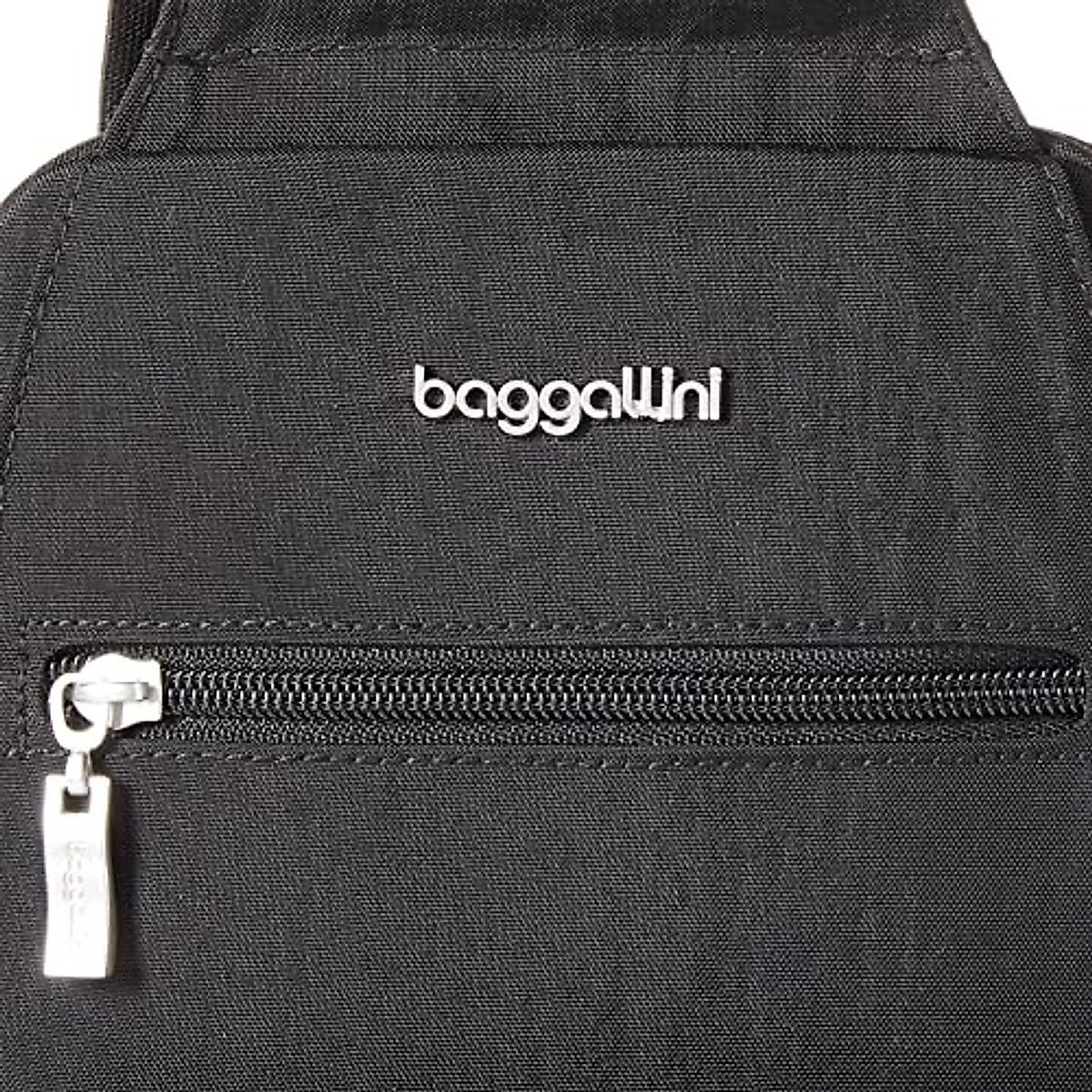 Baggallini Womens All Day Sling shoulder handbags, Black, One Size US