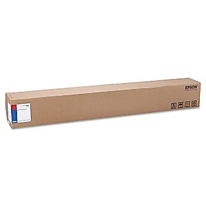 Epson Hot Press Natural Fine Art Paper Roll, 16 Mil, 17" X 50 Ft, Smooth Matte Natural