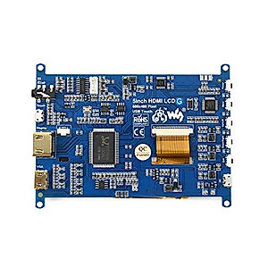 waveshare Raspberry Pi 800X480 5inch HDMI LCD G Resistive Touch Screen LCD HDMI Interface Supports Multi Mini-PCs and Multi Systems Raspberry Pi Banana Pi