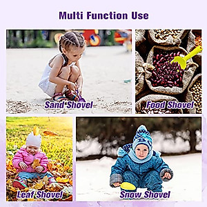 YAIKOAI 4 Pack Plastic Garden Shovel Plant Hand Shovel Trowels Home Gardening Tools for Flower Vegetables Soil Transplanting, Weeding, Moving, Digging Planting, A Style