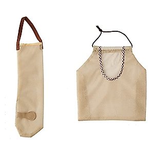 Reusable Grocery Bags Veggies Fruits Holder Counter Space Saver Net Storage Pouch for Onion Potato Garlic Pack 2