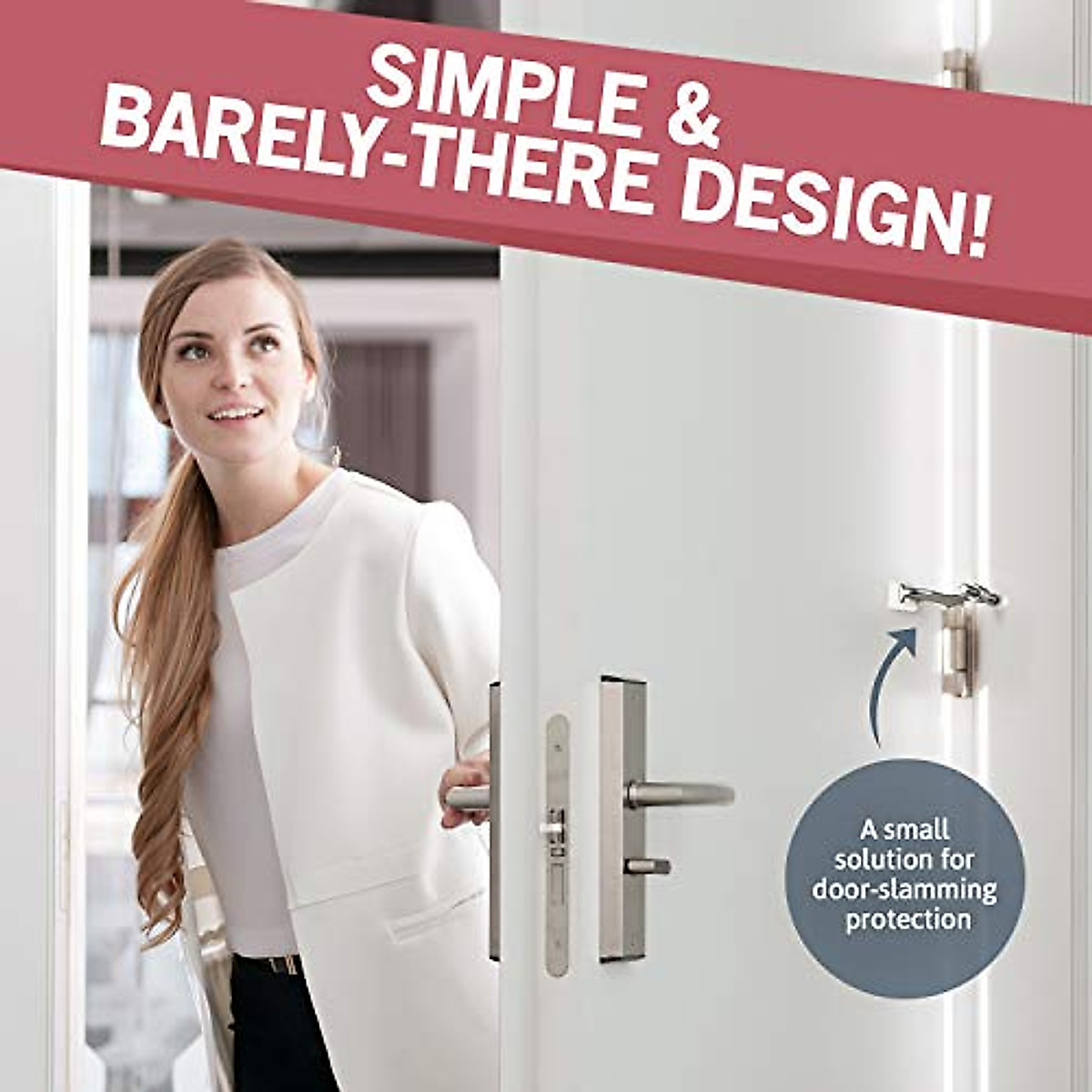 Jack N’ Drill Hinge Pin Door Stop (7 Pack) - Convenient Door Stopper for Door Hinges | Durable, Heavy Duty Metal Construction for Preventing Damaged Walls and Extra Door Security