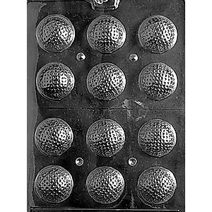 Dress My Cupcake Chocolate Candy Mold, Golf Balls 3D