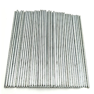 EUDAX 100Pcs Dia.2mm STEM Toys Shaft Round Rod Axles for DIY Toy RC Car Boat Helicopter Model Part (2mmx100mm)