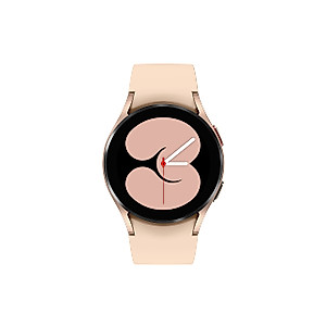 SAMSUNG Galaxy Watch 4 40mm Smartwatch with ECG Monitor Tracker for Health, Fitness, Running, Sleep Cycles, GPS Fall Detection, LTE, US Version, Pink Gold