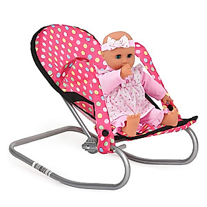 fash n kolor 4 Piece Doll Play Set, includes - 1 Pack N Play. 2 Doll Stroller 3.Doll High Chair. 4.Infant Seat, Fits Up to 18'' Doll (4 Piece Set)