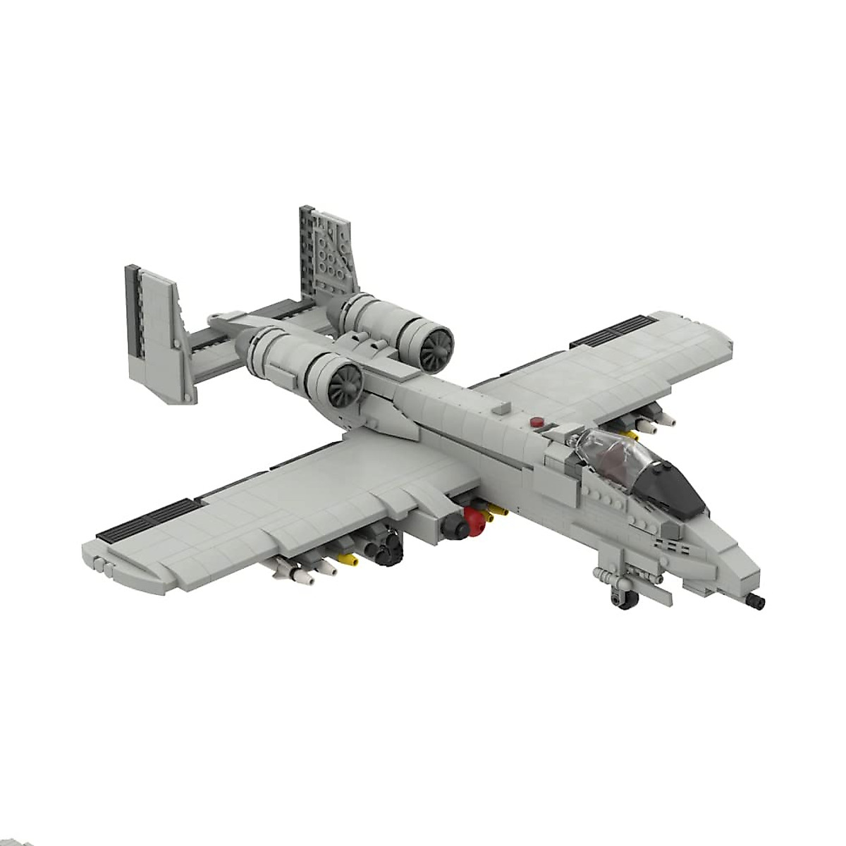 A-10 Attack Plane Warthog Attack Plane Building Block Toy Model, Aircraft Model Collection or Suitable, Suitable for Children Over 6+ Years Old Birthday Suitable (1211 Pieces)