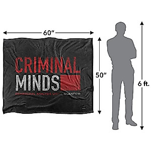 Criminal Minds Logo Officially Licensed Silky Touch Super Soft Throw Blanket 50" x 60"