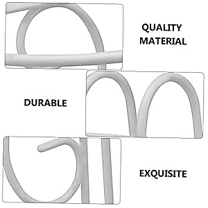 YARNOW 4pcs Flower Pot Hanger Outdoor Plants Hanging Baskets for Plants Outdoor Plant Stand Outdoor Planters Rack L Brackets for Shelves Wall Flower Pot Wrought Iron White Bracket Ring