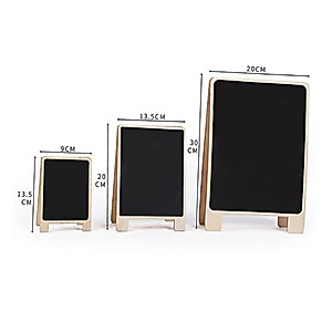 STOBOK 9 Pcs Message Board Desk Top Decor Buffet Labels Wedding Table Decor Mini Display Blackboard Table Guest Numbers Decor Black Board Message Sign Memo Boards Wooden Writing Borads