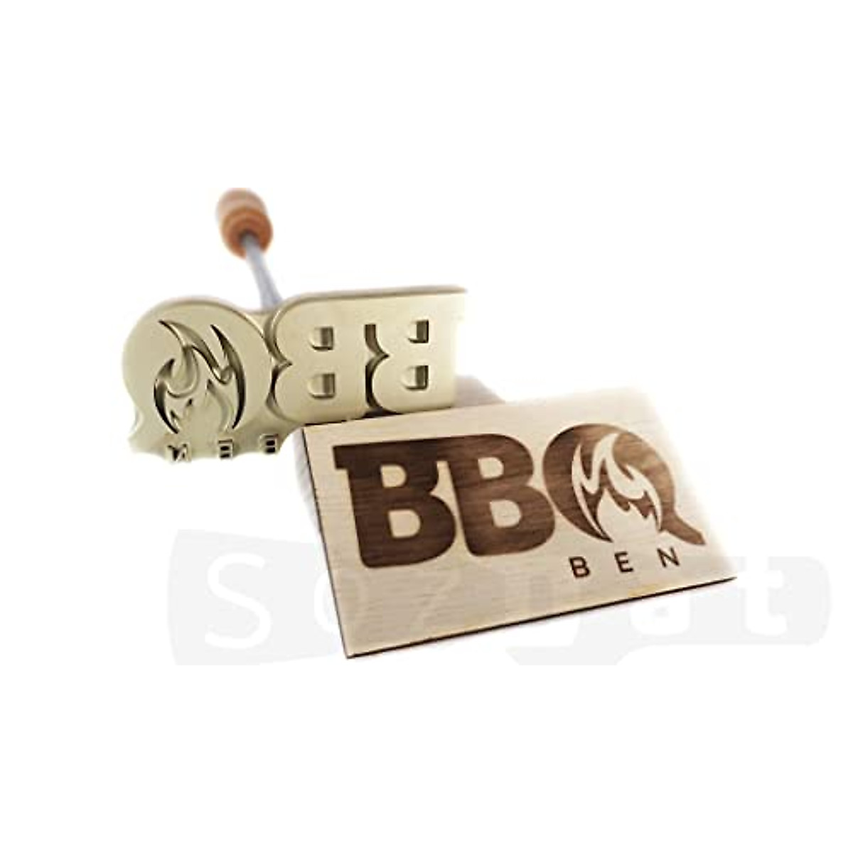 SozDat Custom Cake Branding Iron | Meat Branding Iron for Grilling | Meat Brander Personalized | Steak Branding Irons Personalized | Food Branding Iron | BBQ Branding Iron