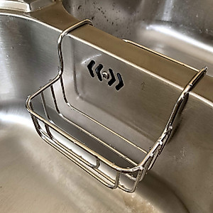 PANJIN-Stainless Steel Saddle Sponge Holder for Kitchen Sink Caddy