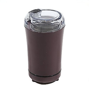 Xuthusman 110V Electric Coffee Bean Grinder Nut Seed Herb Grind Spice Crusher Mill Blender Mini 150W (Dark Reddish Purple)