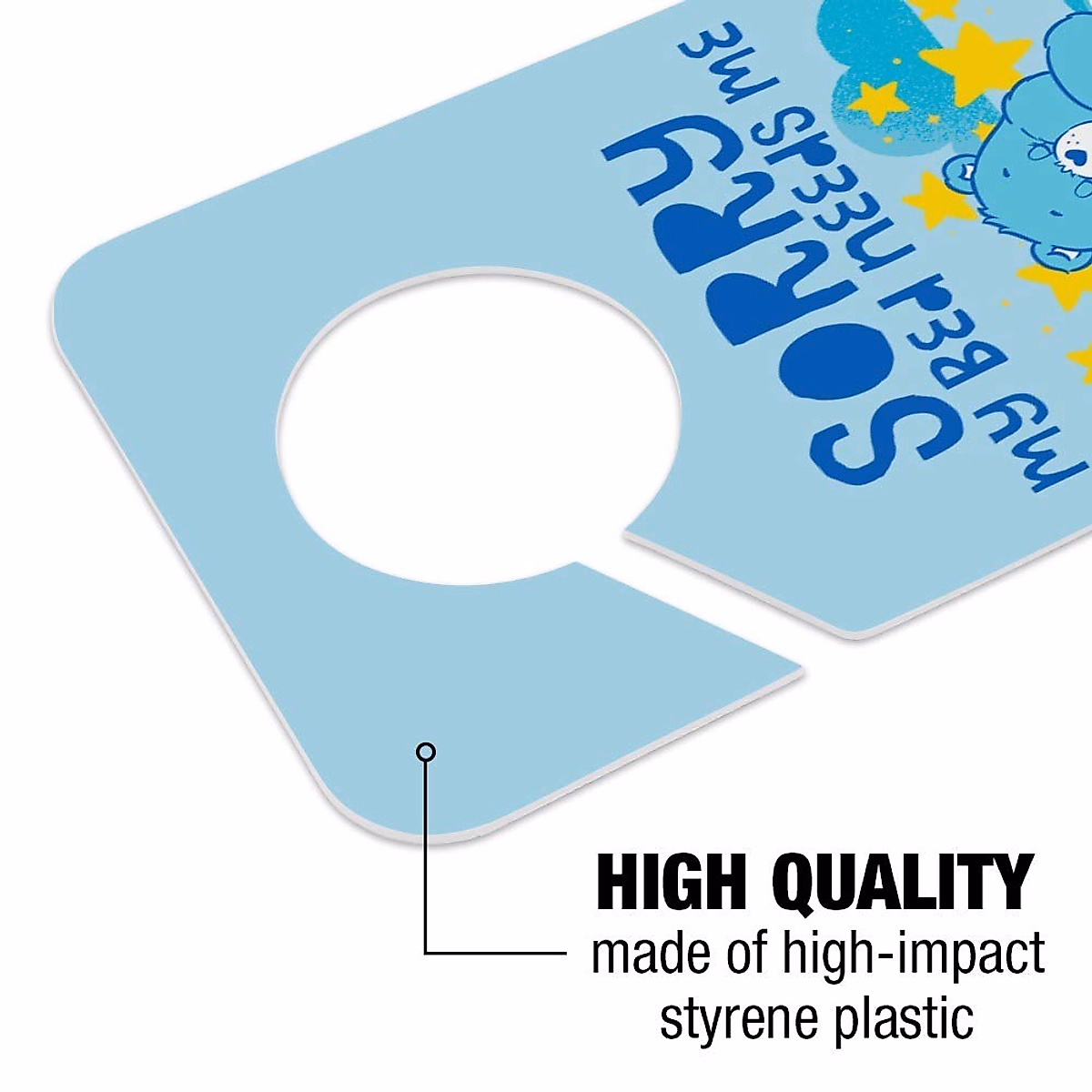 GRAPHICS & MORE Care Bears Bedtime Bear My Bed Needs Me Plastic Door Knob Hanger Sign