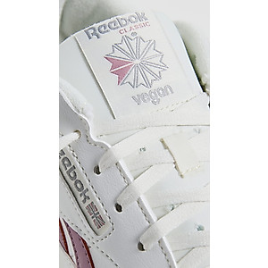 Reebok Women's Classic Leather Sneaker, Vegan Collection/Chalk/Infused Lilac, 8.5
