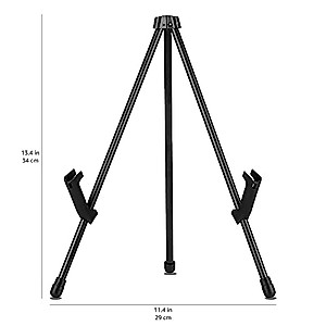 Amazon Basics Tabletop Instant Easel, Black Steel Table Top Easels for Display, Adjustable & Portable Tripod Easel, for Paintings, Signs, Posters
