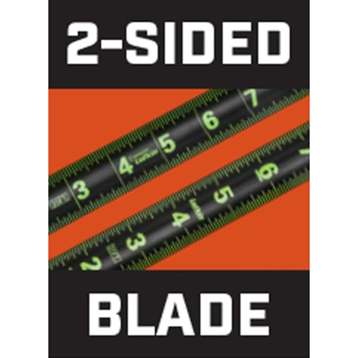 Crescent Lufkin 1-3/16" x 5m/16' Shockforce Nite Eye G1 Dual Sided Tape Measure - L1116CMEB