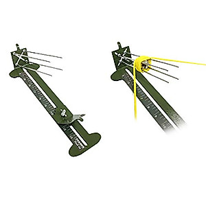 KOKKOYA 2-in-1 Paracord Jig Adjustable Length Paracord jig kit Adjustable Length Bracelet Maker Kit Metal Weaving DIY Craft Paracord Tools 4" to 13" with Free Cord and Buckles