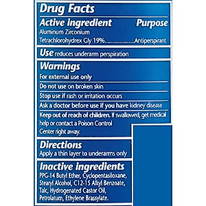 Arrid XX Antiperspirant/Deodorant Solid, Unscented, 2.7-Ounce Sticks (Pack of 6)