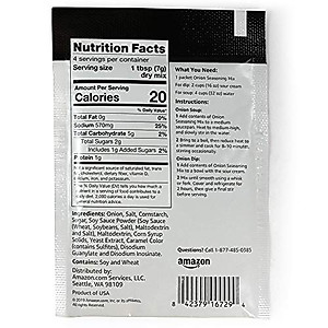 Amazon Brand - Happy Belly Onion Soup & Dip Mix, Dry, 1 fl oz (Pack of 1)