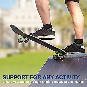 Lxlu Plantar Fasciitis Compression Socks (3 pairs) Arch Support Foot Pain Relief Ankle Brace Night Splint for All Day Wear Provide Increase Blood Circulation Suitable for Men & Women (Black, X-Large)