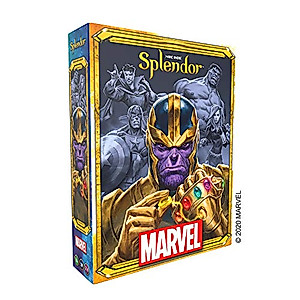 Splendor Marvel Board Game for Adults and Family | Super Heroes Strategy Game | Ages 10+ | 2 to 4 players | Average Playtime 30 minutes | Made by Space Cowboys