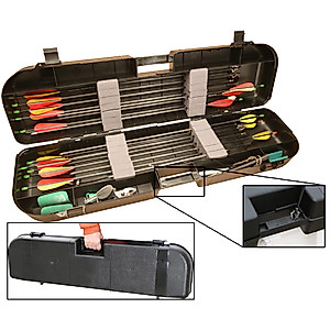 MTM BH 35-40 Arrow Plus Case, Snap-Lock Latches, Double Padlocked Tabs for Security, USA Made, Black