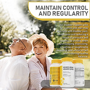 Advanced Urinary Tract Health & Bladder Support Supplement - Detoxifying Strength D-Mannose & Cranberry Natural Fast Acting UT Cleanse- Restore Control & Balance - 60 Capsules